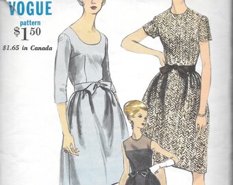 Vogue 9822 Misses' One-Piece Dress size 12 bust 32 | Etsy