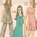 Vintage 1970s Simplicity Sewing Pattern 8788 - Misses' Dress and Pants ...