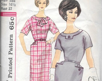 Vintage 1960s Simplicity Sewing Pattern 4352 Misses' - Etsy