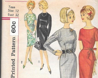 Vintage 1960s Simplicity 6296 Misses' Dress in Two - Etsy