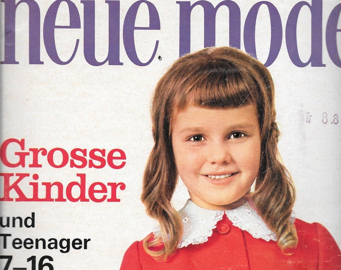 Neue Mode Sewing Magazine Early Summer 1968 Complete With | Etsy