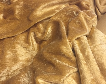 Mya GOLD Non-wrinkle Mechanical Stretch Polyester Panne Velvet - Etsy