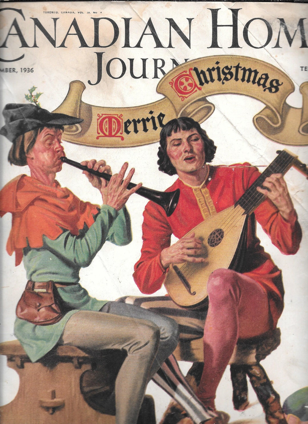 1930s Canadian Home Journal Magazine December 1936 Original - Etsy