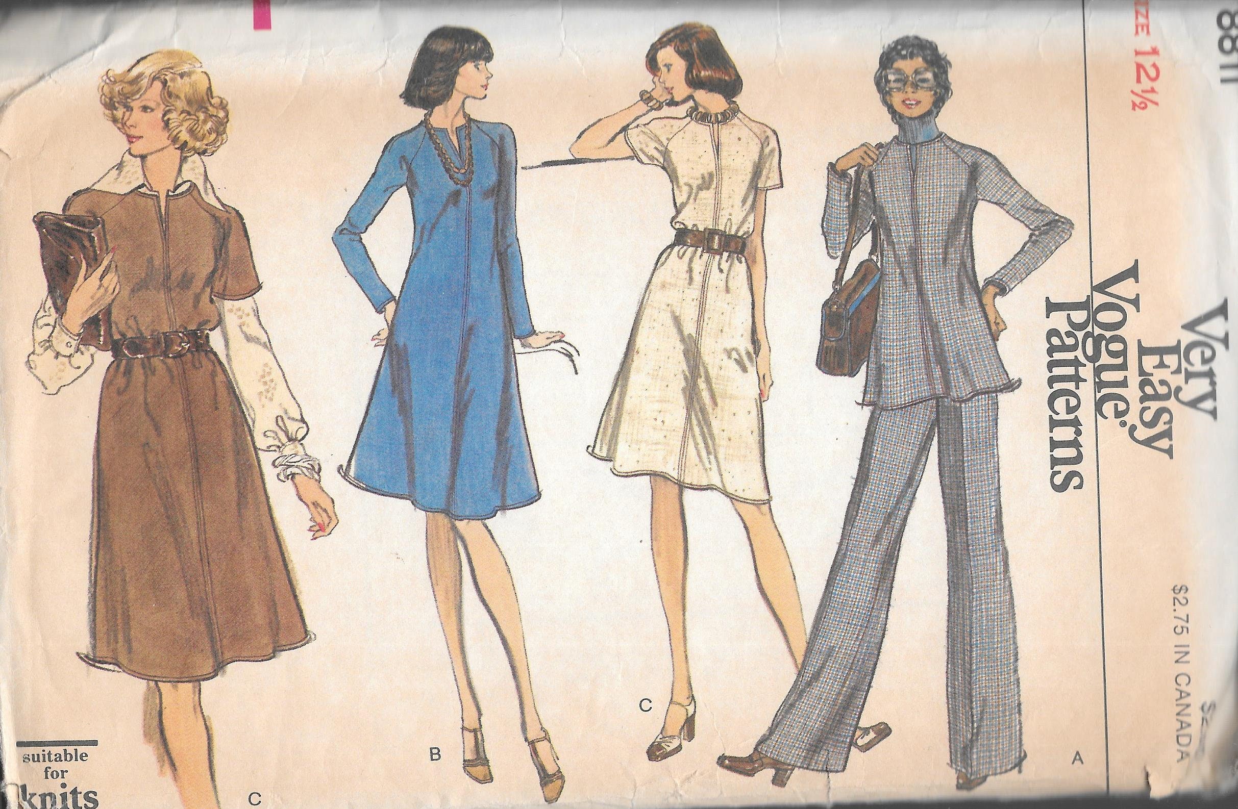 Vogue 2220 Sewing Pattern Misses Vintage 70s Jacket or Vest Skirt ...