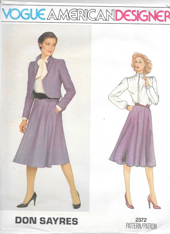 Vogue 2220 Sewing Pattern Misses Vintage 70s Jacket or Vest Skirt ...