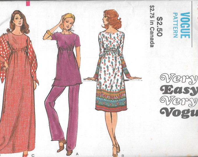 Vintage 1970s Vogue Paris Original Pattern 2382- Chloe Misses' Coat ...