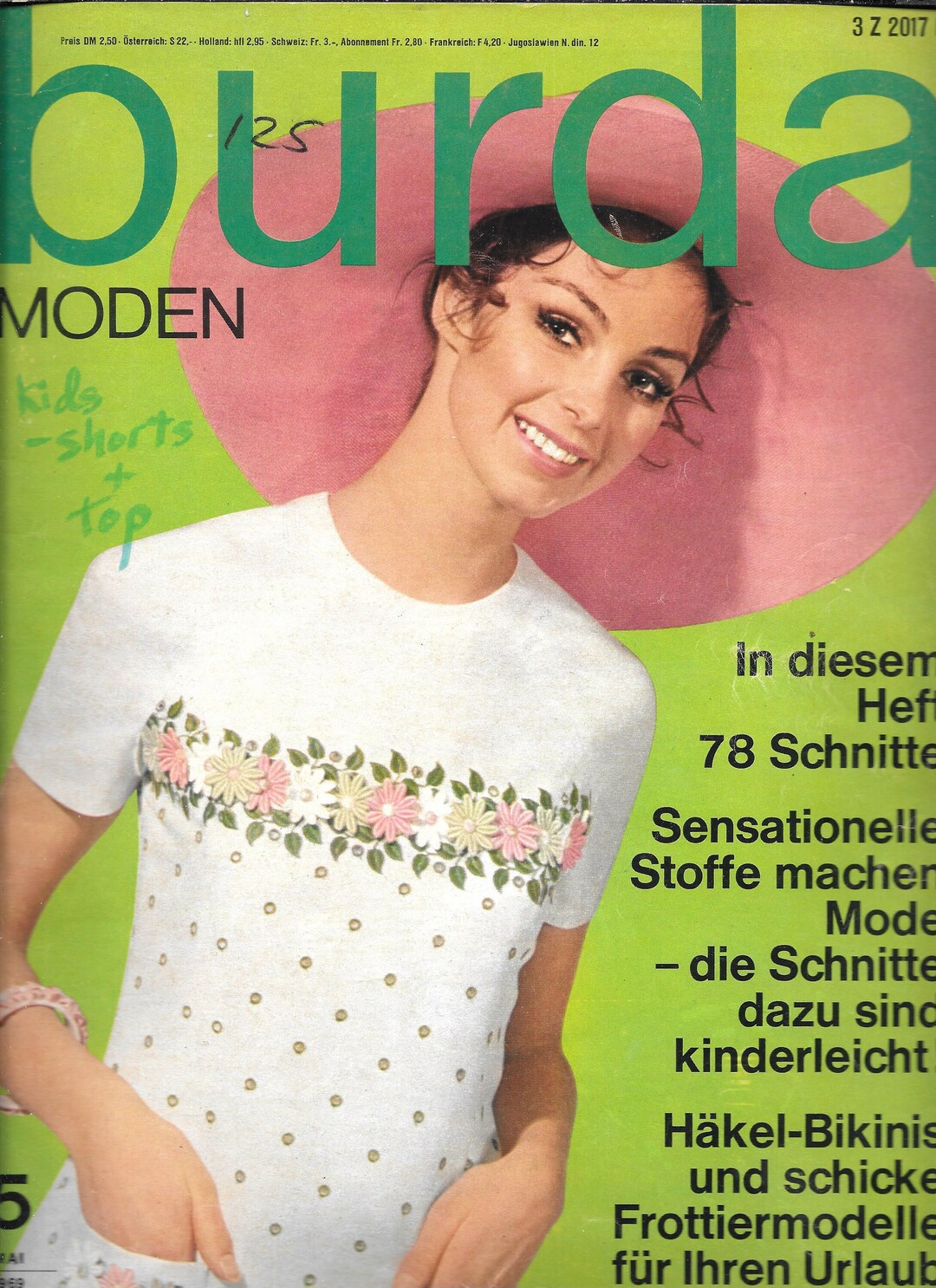 Burda Moden Magazine - May 1969 Complete With Uncut Patterns - Etsy