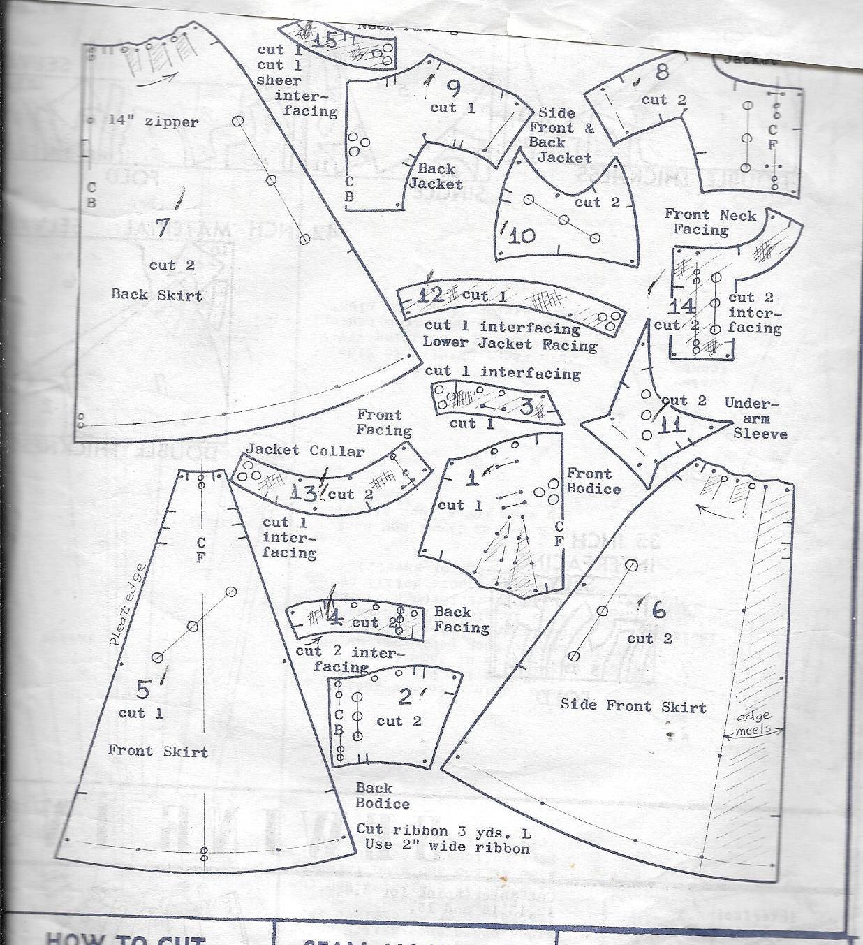 Vintage 1950s Modes Royale Sewing Pattern S-234 Misses' Frock, Sundress ...