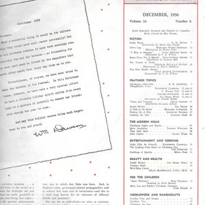 1930s Canadian Home Journal Magazine December 1936 Original - Etsy