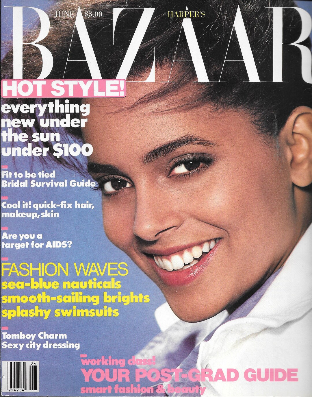 Harper's Bazaar Magazine- June 1988, Magazine in Very Good Condition - Etsy