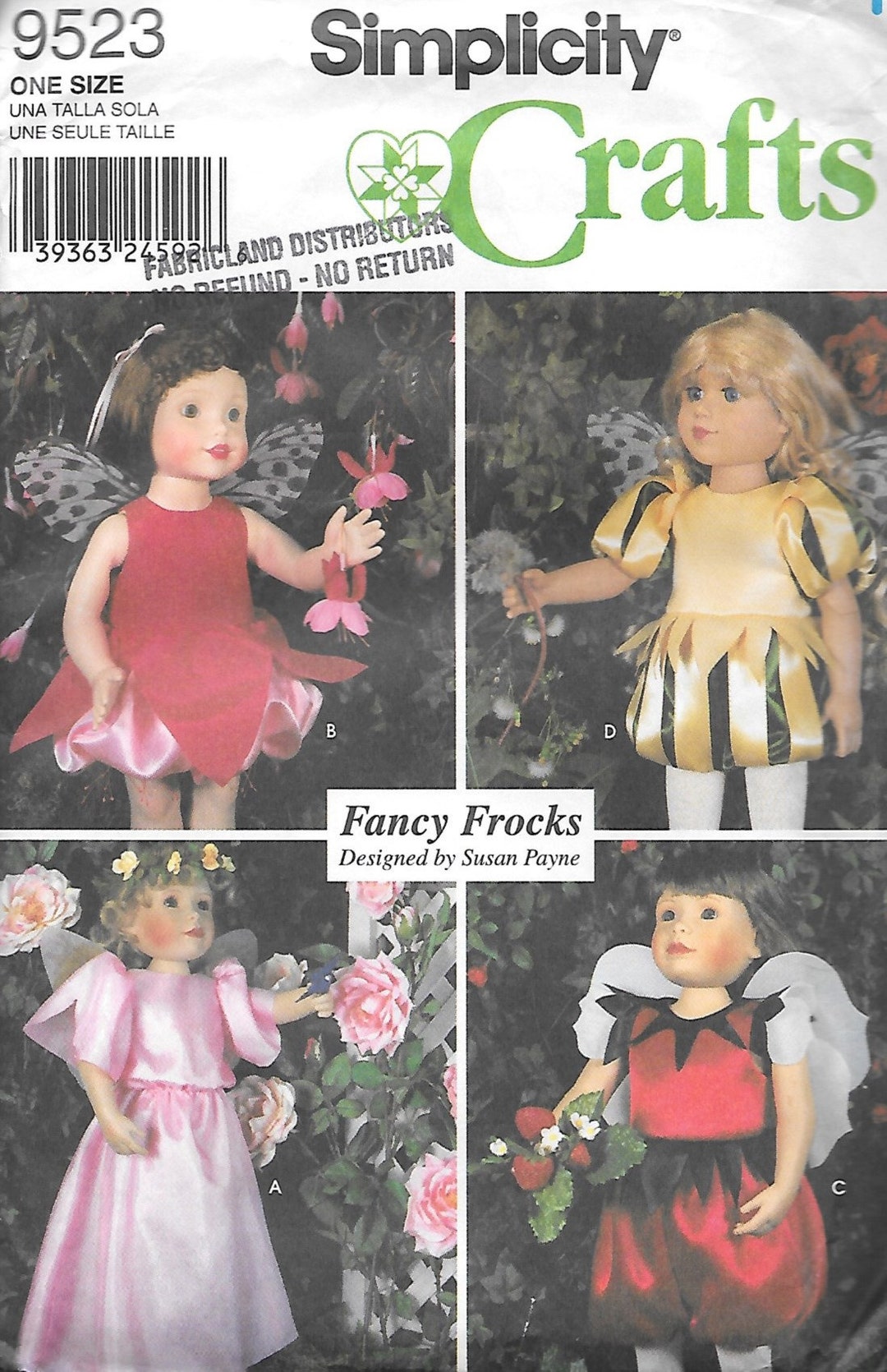 Simplicity Crafts Sewing Pattern 9253 - Fairy Costumes for Slender and ...