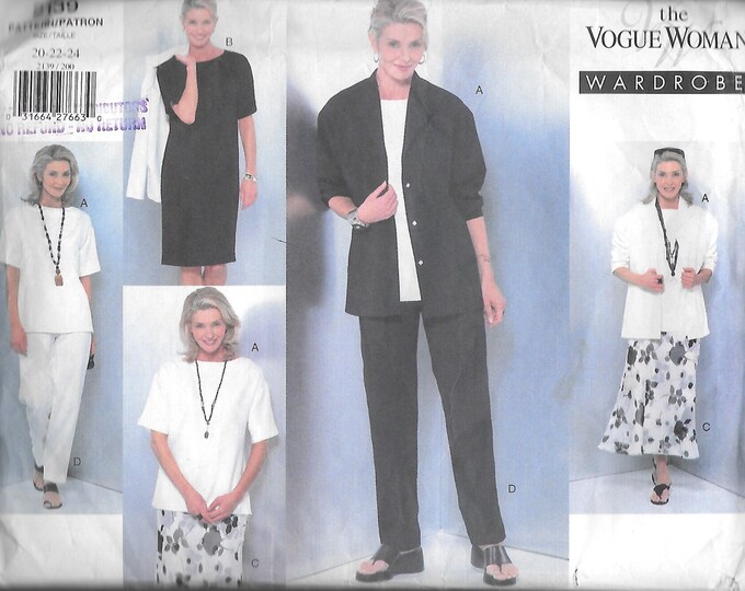 Vogue the Vogue Woman Wardrobe Sewing Pattern 2139 - Misses' Jacket ...