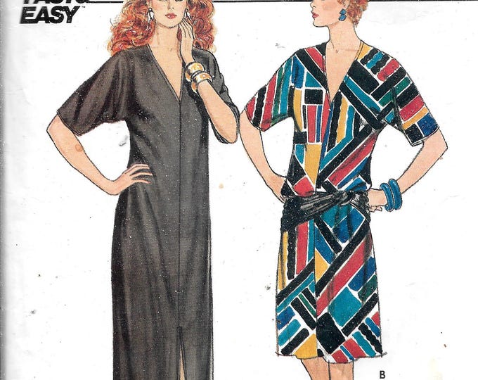1980s Butterick Sewing Pattern 4603 - Misses' Dress All Sizes XS to XL ...