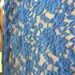 Stretch Lace Fabric in a Blue Colour With a Floral Weave, 4-way Stretch ...