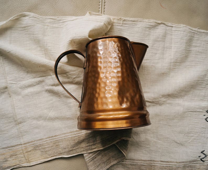 Gregorian Solid Copper Pitcher Hammered COPPER Made in USA - Etsy Canada