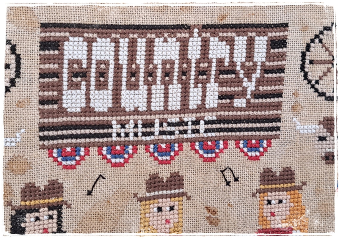 Country Music PDF Cross Stitch Pattern - Etsy
