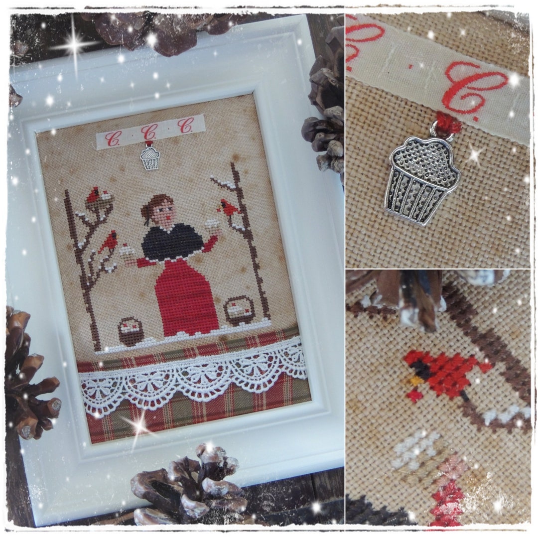 Cupcakes for Cardinals - PDF Cross Stitch Pattern - Etsy