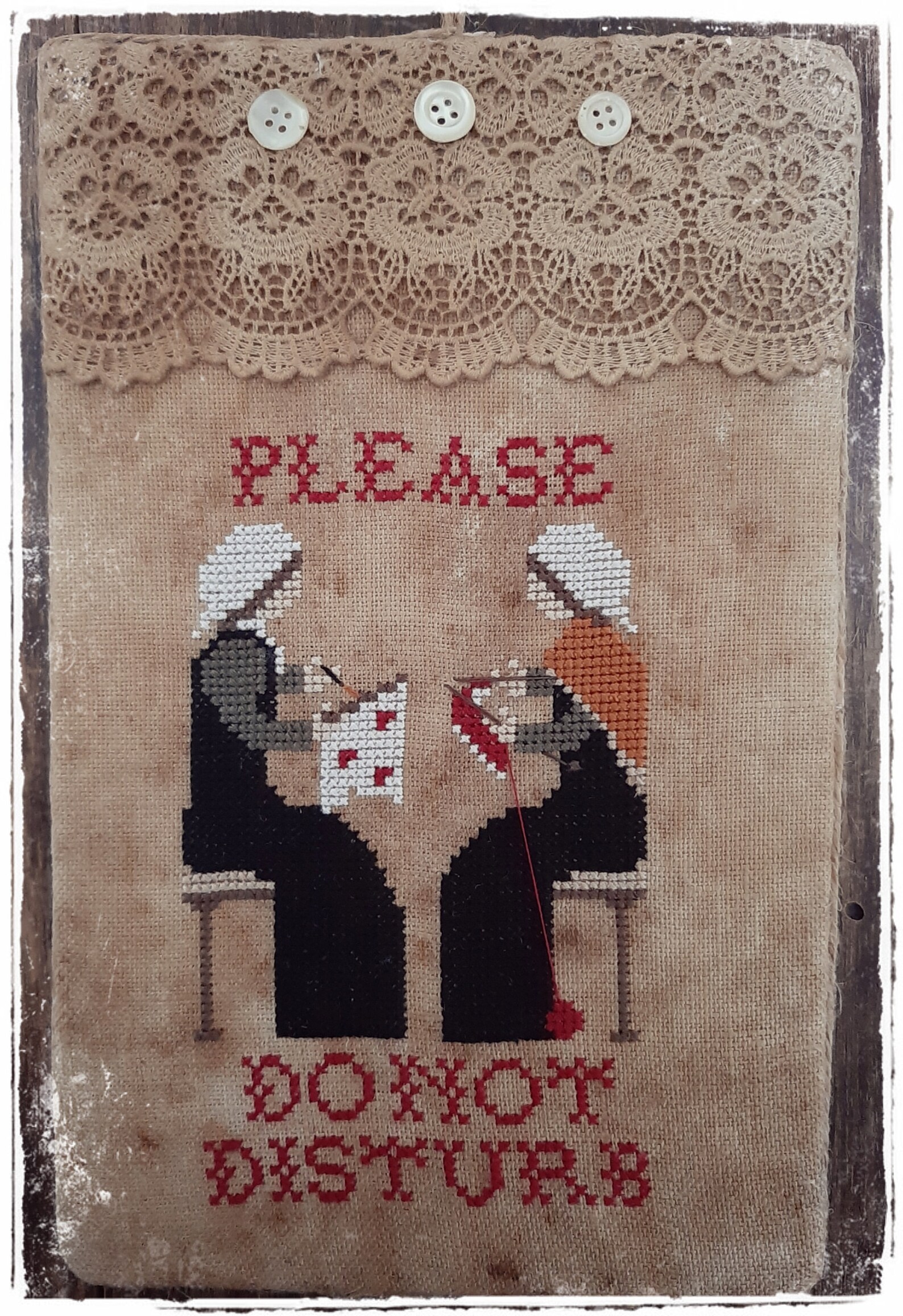 Welcome / Do Not Disturb PDF Cross Stitch Pattern - Etsy