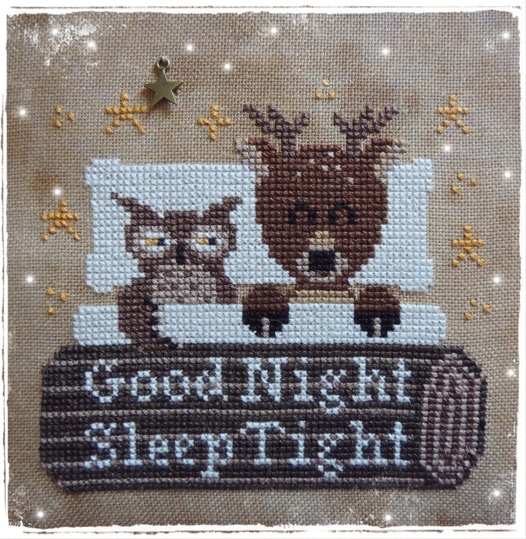 Good Night Sleep Tight PDF Cross Stitch Pattern - Etsy