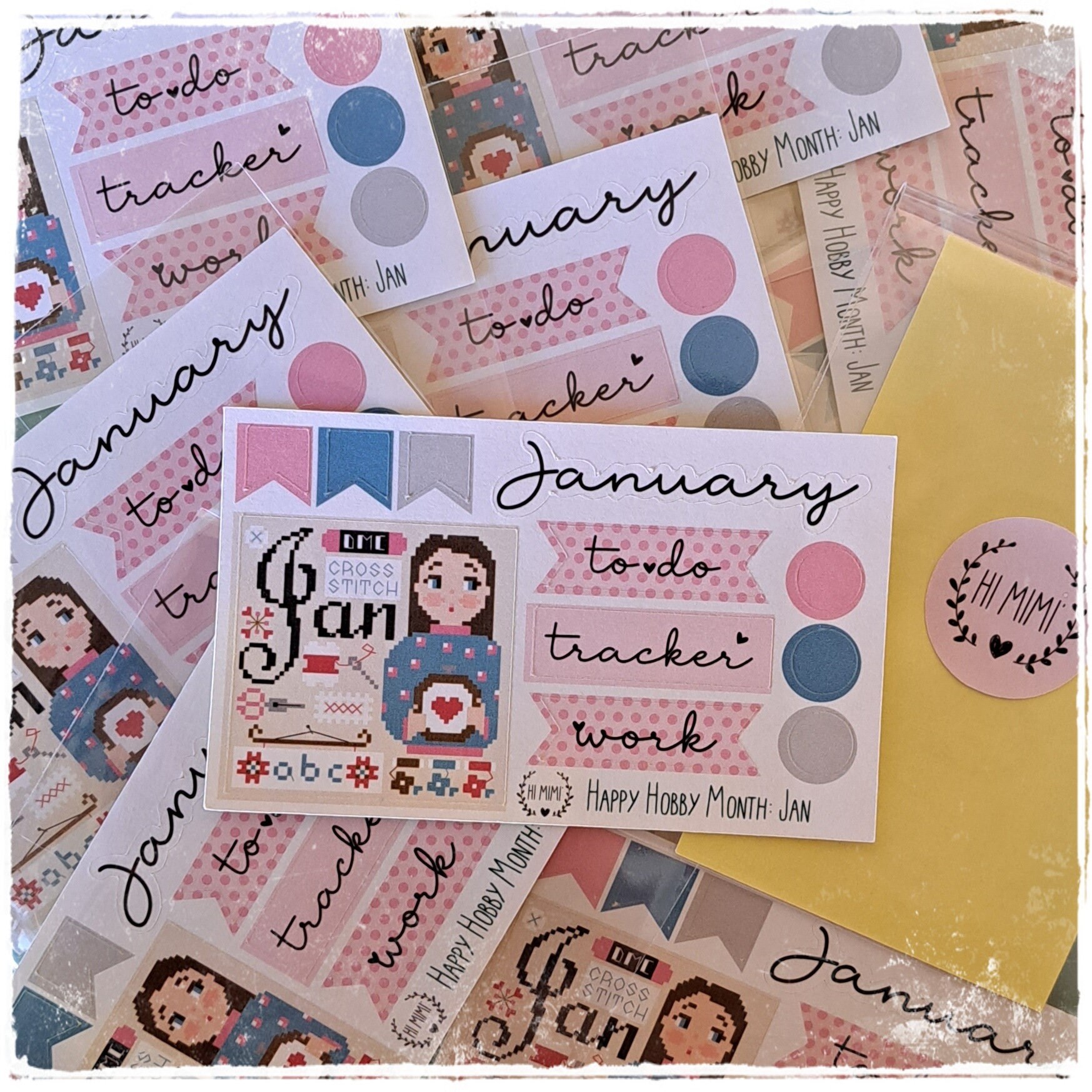 Happy Hobby Month: January cross Stitch PDF Cross Stitch Pattern - Etsy