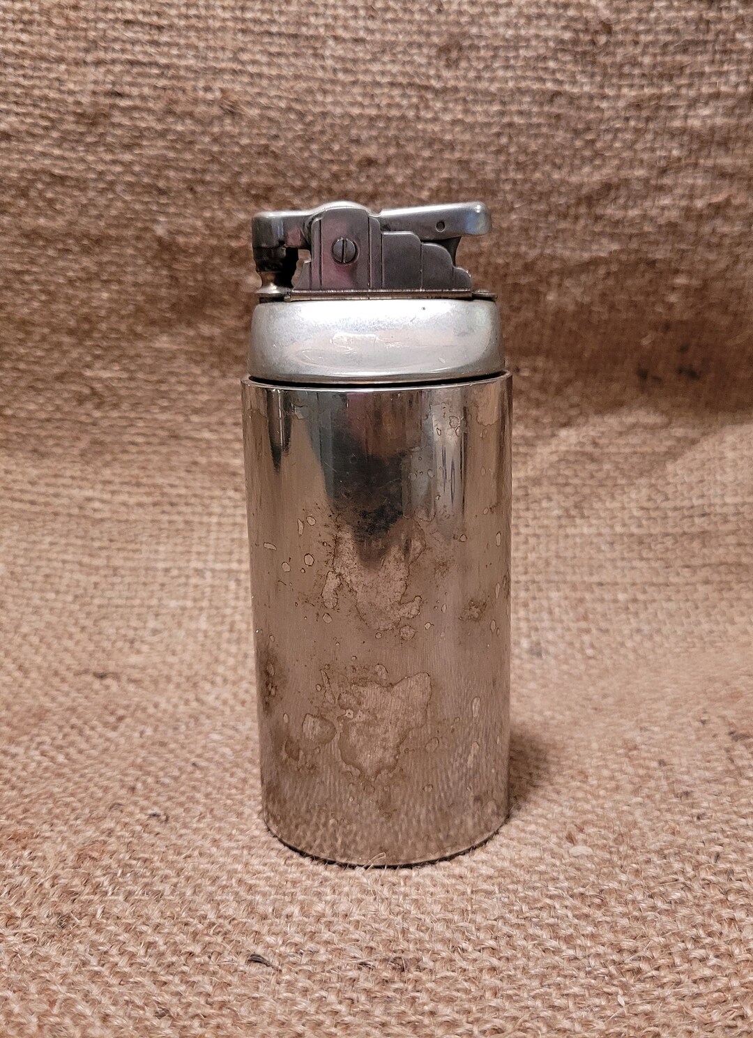 Vintage Cigarette Lighter, Desktop Lighter, Rare ROUND 1955 H. P ...