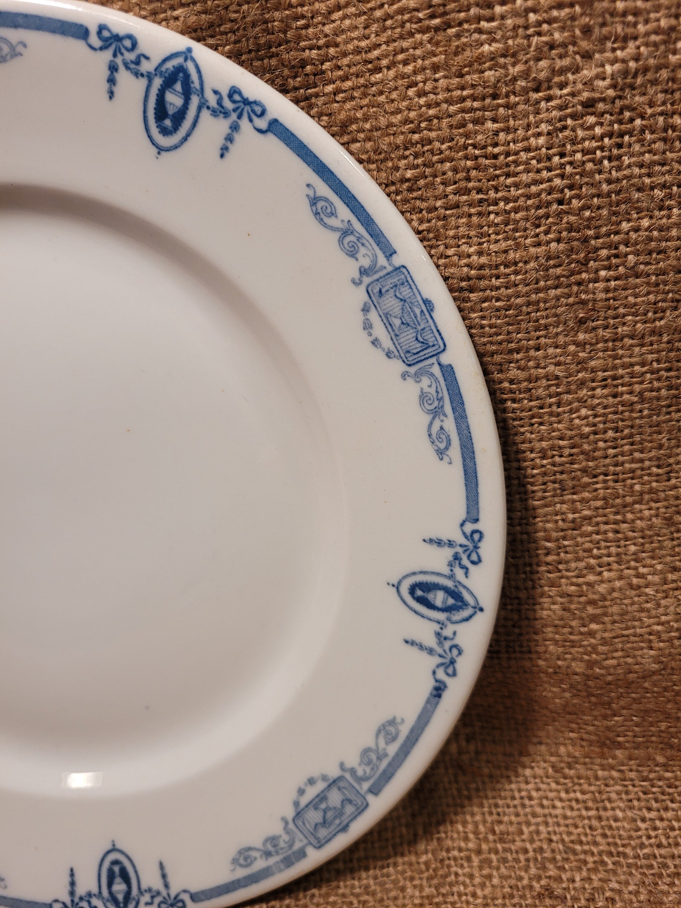 Railroad Plate, Blue and White Collectible, RARE, Early 1800's ...