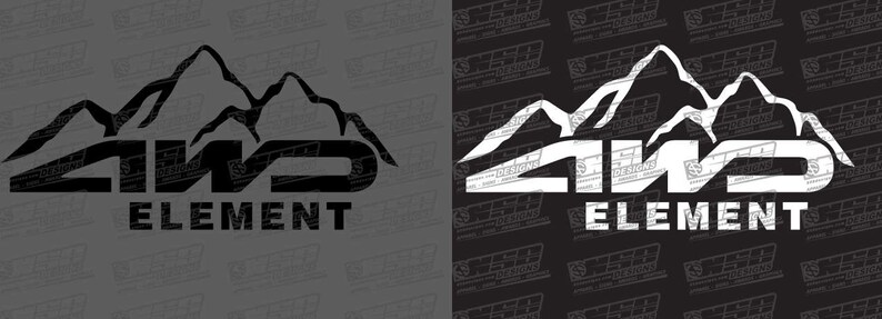 4WD Element Decal Set 2 Honda Element Inspired | Etsy