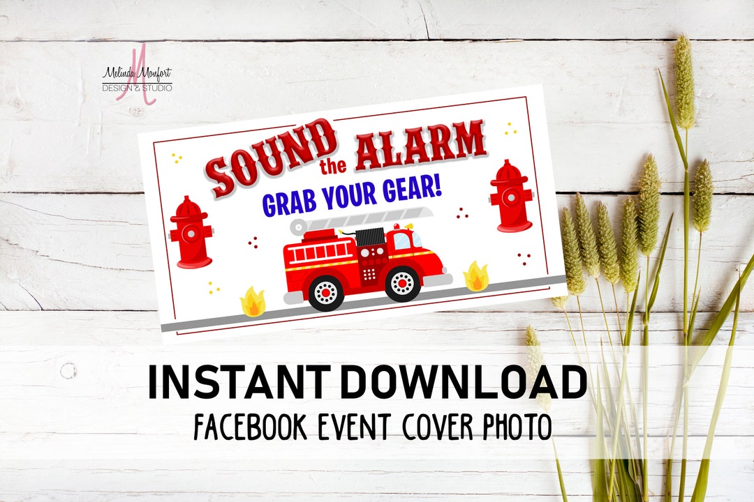 Fire Truck Facebook Event Cover Photo, Fire Truck Birthday, Facebook ...