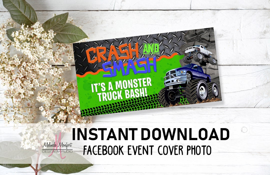 Monster Truck Facebook Event Cover Photo, Monster Truck, Birthday Party ...
