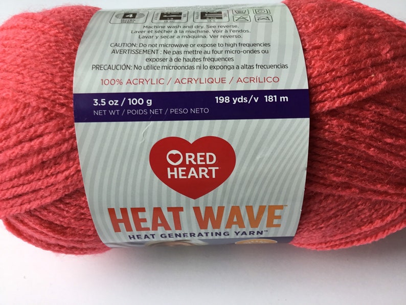 Red Heart Heat Wave Yarn Heat Generating Yarn 3.5oz/100g-beach - Etsy