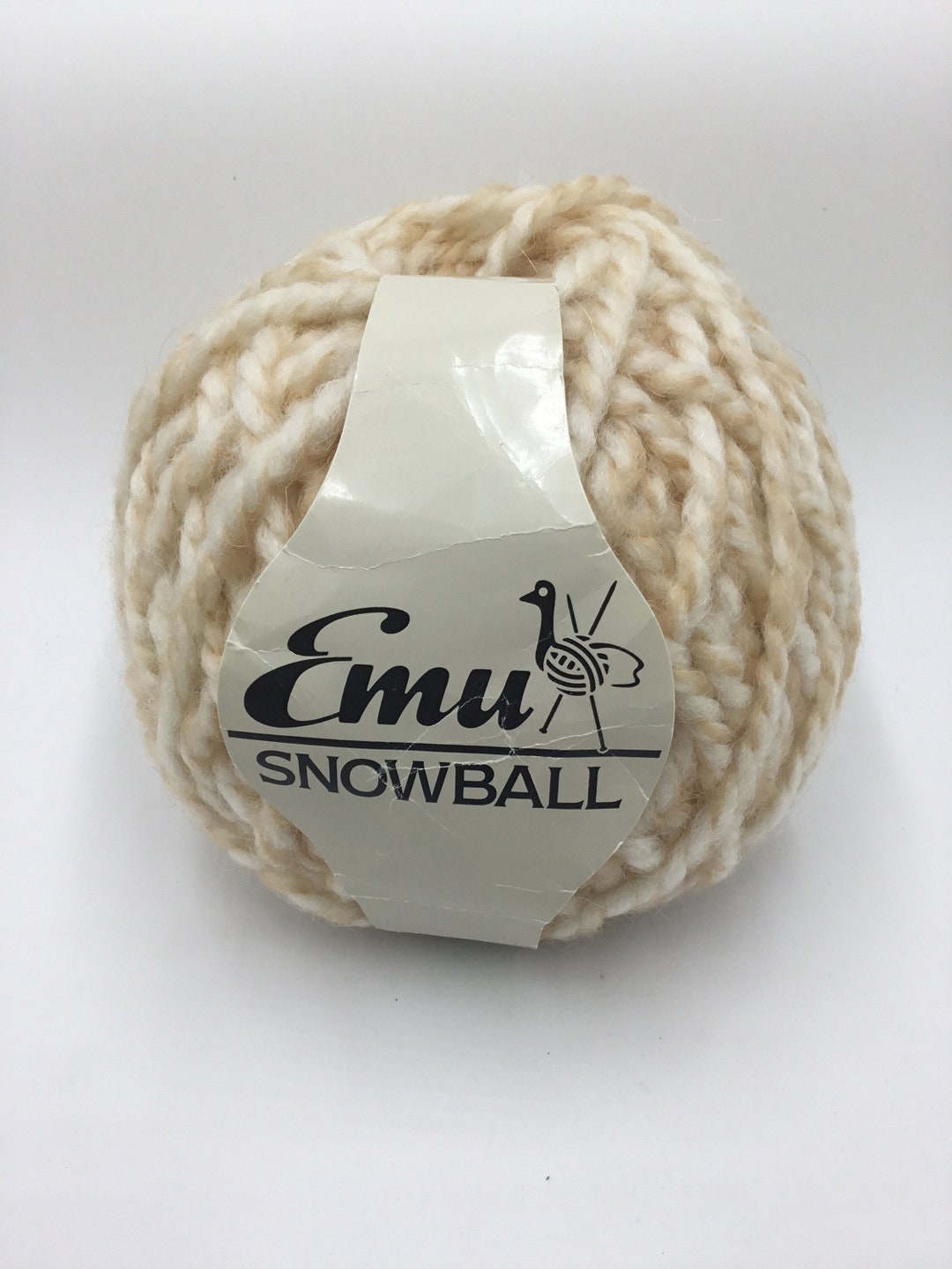 Emu Snowball Yarn,super Bulky Yarn, Wool/acrylic 100g/77yds -pale Beige ...