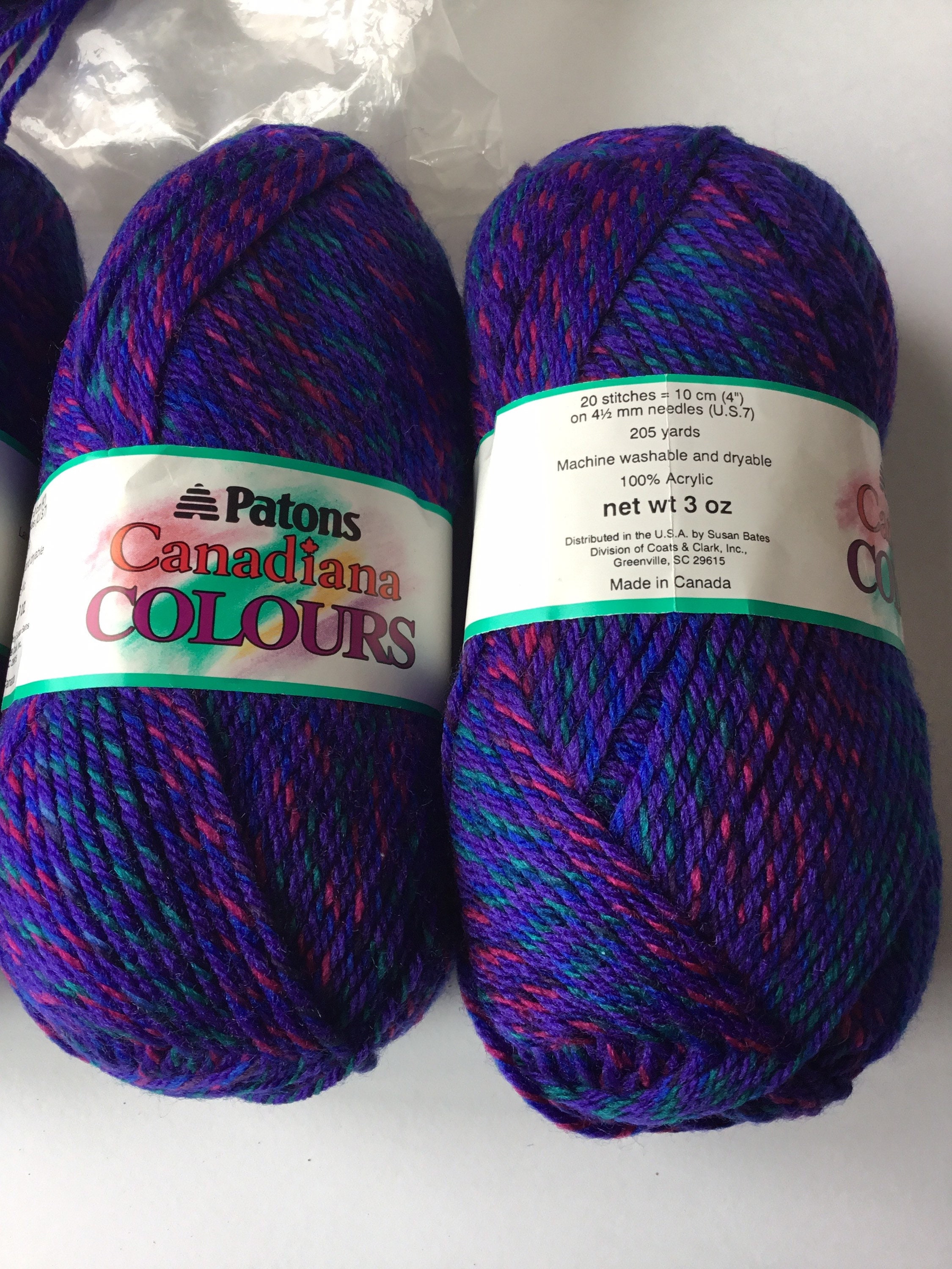 Craft Supplies & Tools purples Patons Canadiana Colours Set of 5 3 oz ...