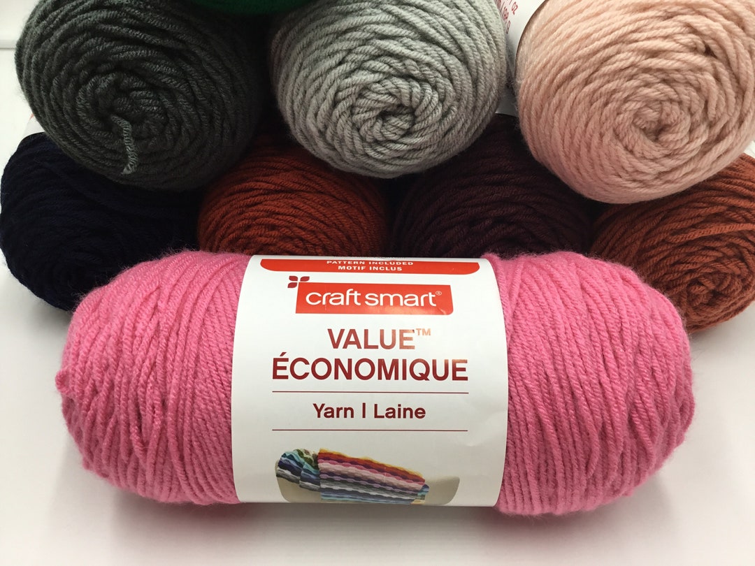Craftsmart Value Yarn 354yds/324m Medium 4 Variety of Colours - Etsy