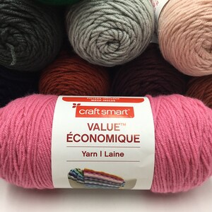 Craftsmart Value Yarn 354yds/324m Medium 4 Variety of Colours - Etsy