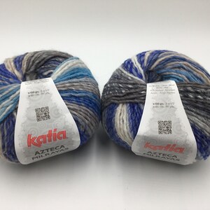 Katia Azteca Milrayas Yarn, Super Soft Yarn, Acrylic/wool 180m/197yrds ...