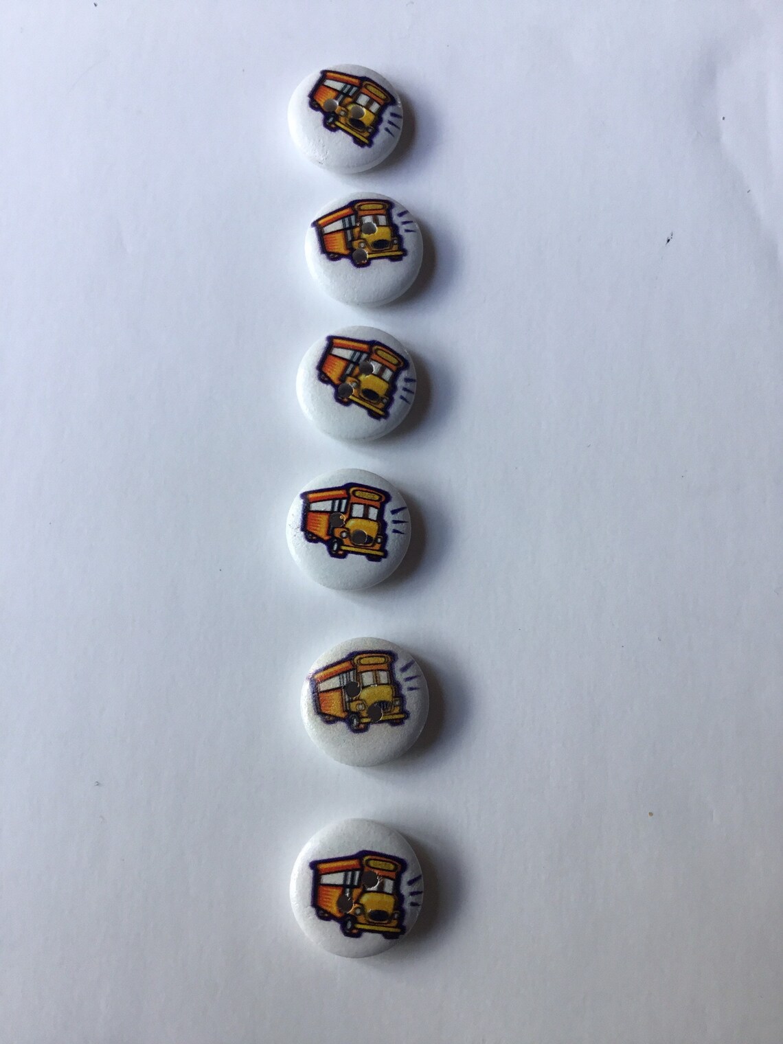 Buttonsyellow School Bus Buttons for - Etsy