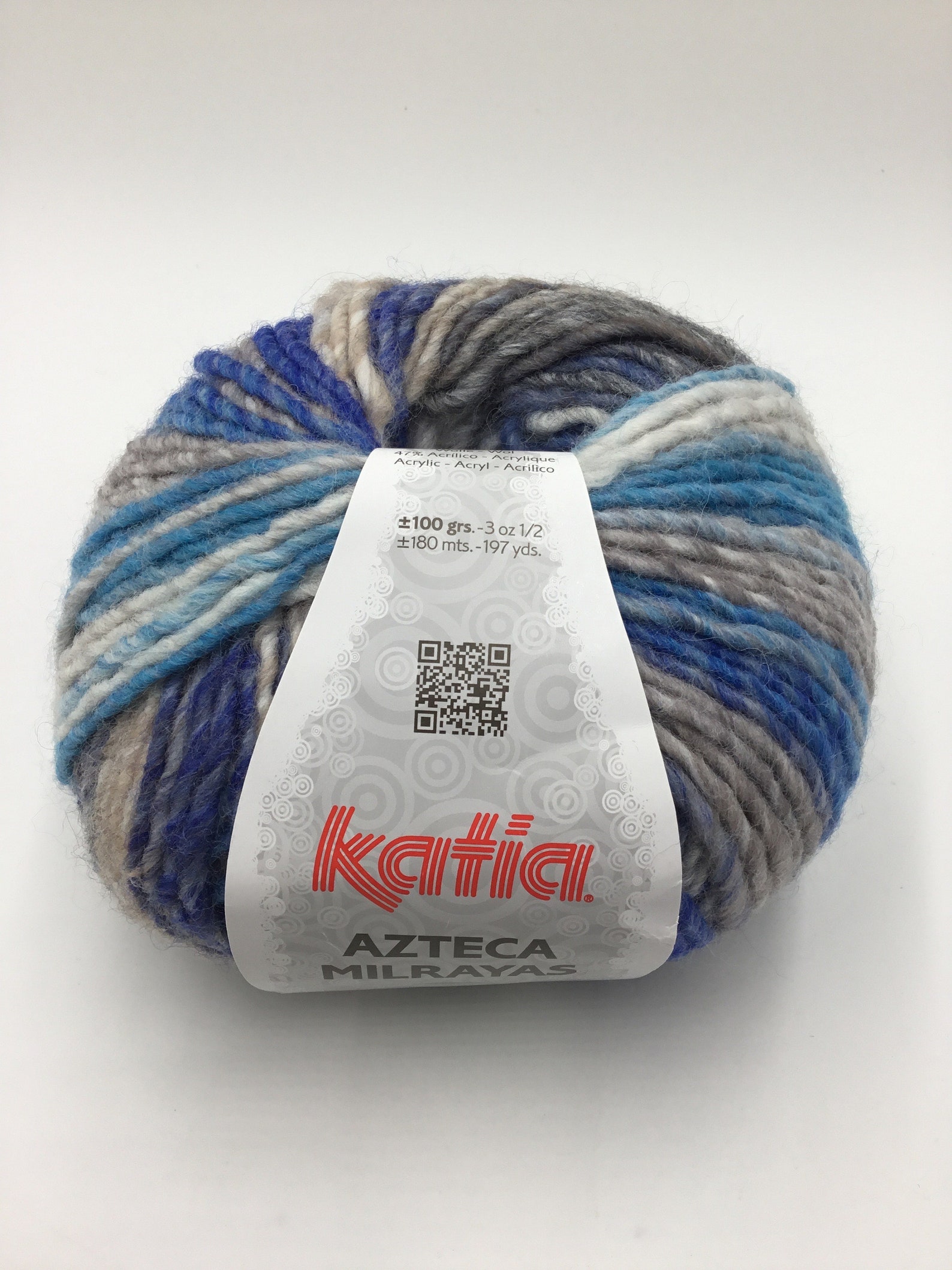 Katia Azteca Milrayas Yarn, Super Soft Yarn, Acrylic/wool 180m/197yrds ...