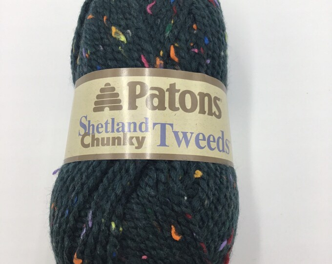 Bernat Shetland Tweed Chunky,bulky 5, -rich Teal Tweed - Etsy