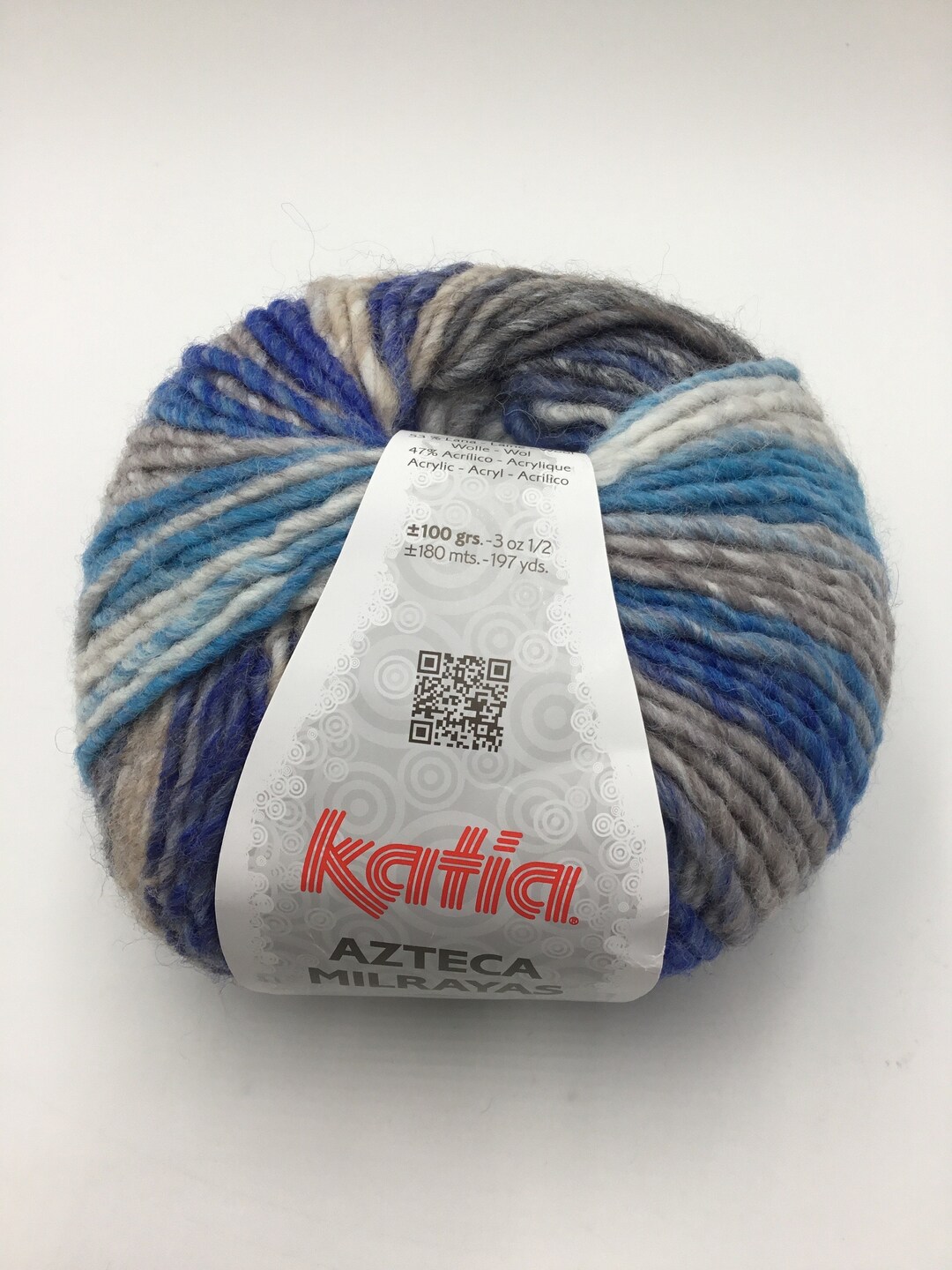 Katia Azteca Milrayas Yarn, Super Soft Yarn, Acrylic/wool 180m/197yrds ...