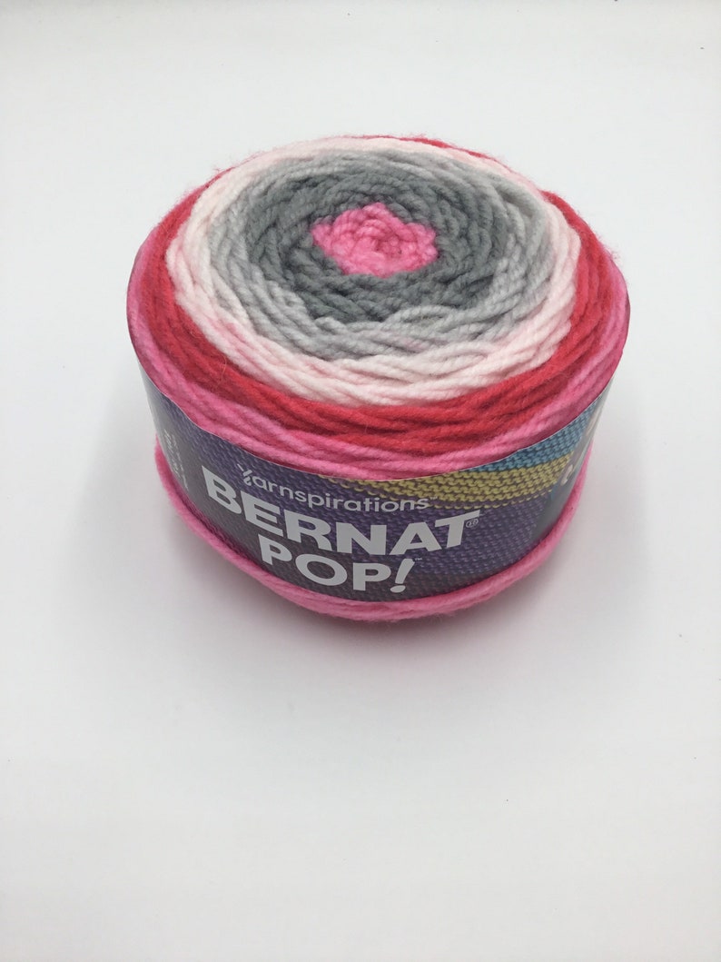Bernat POP Self-striping Acrylic Yarn Medium4/ - Etsy