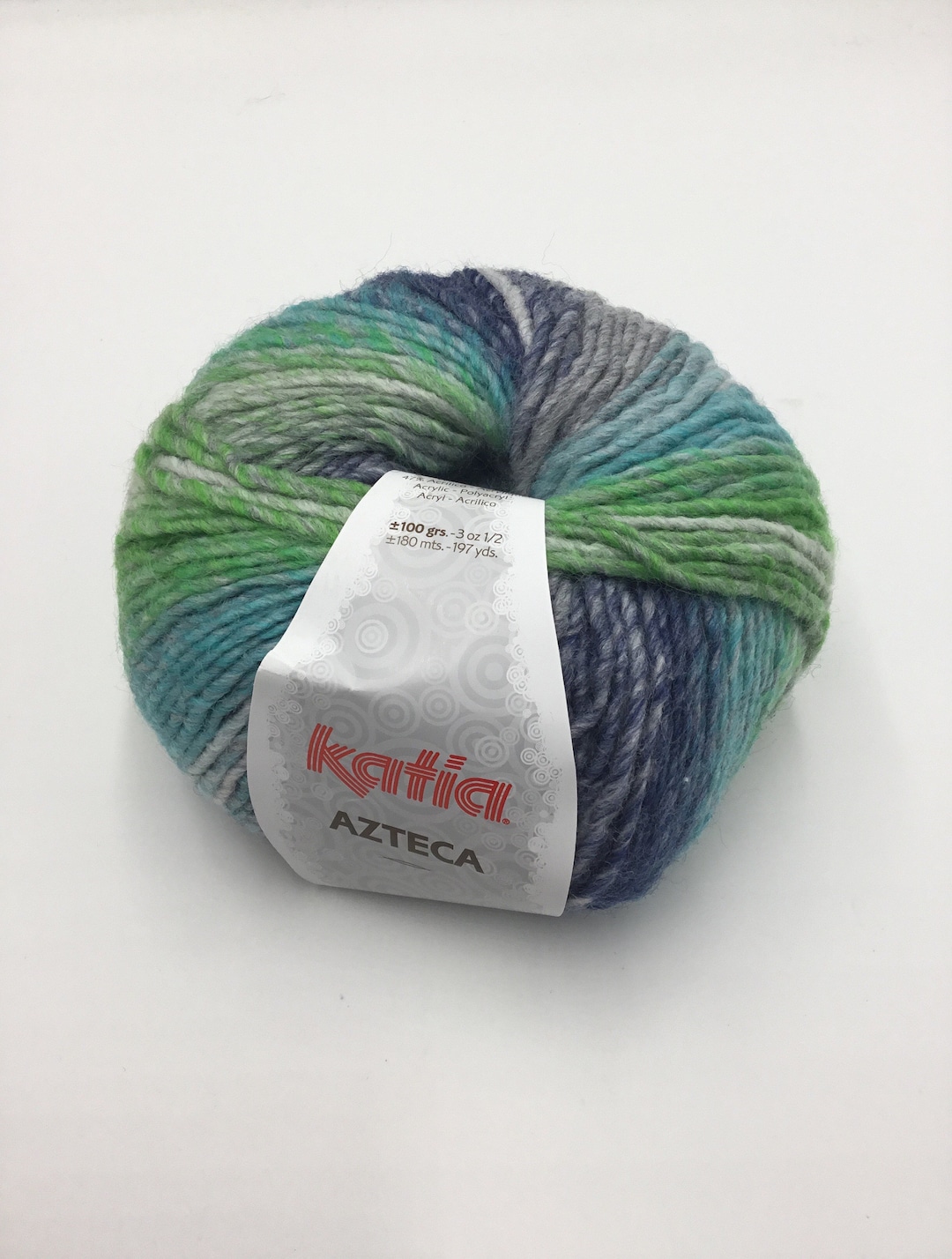 Katia Azteca Yarn 180m/197yrds Super Soft Yarn, Acrylic/wool Color-7863 ...