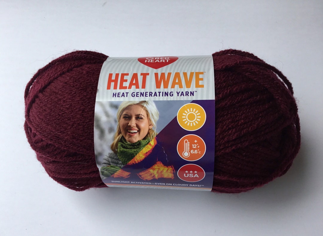 Red Heart Heat Wave Yarn Heat Generating Yarn - Etsy
