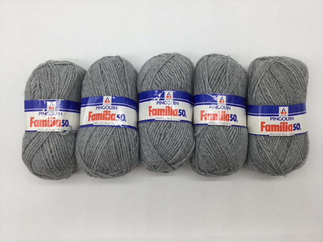 Pingouin Familia Yarn Set of 5 Knitting Worsted Yarn Set 146yds/133m Ea ...