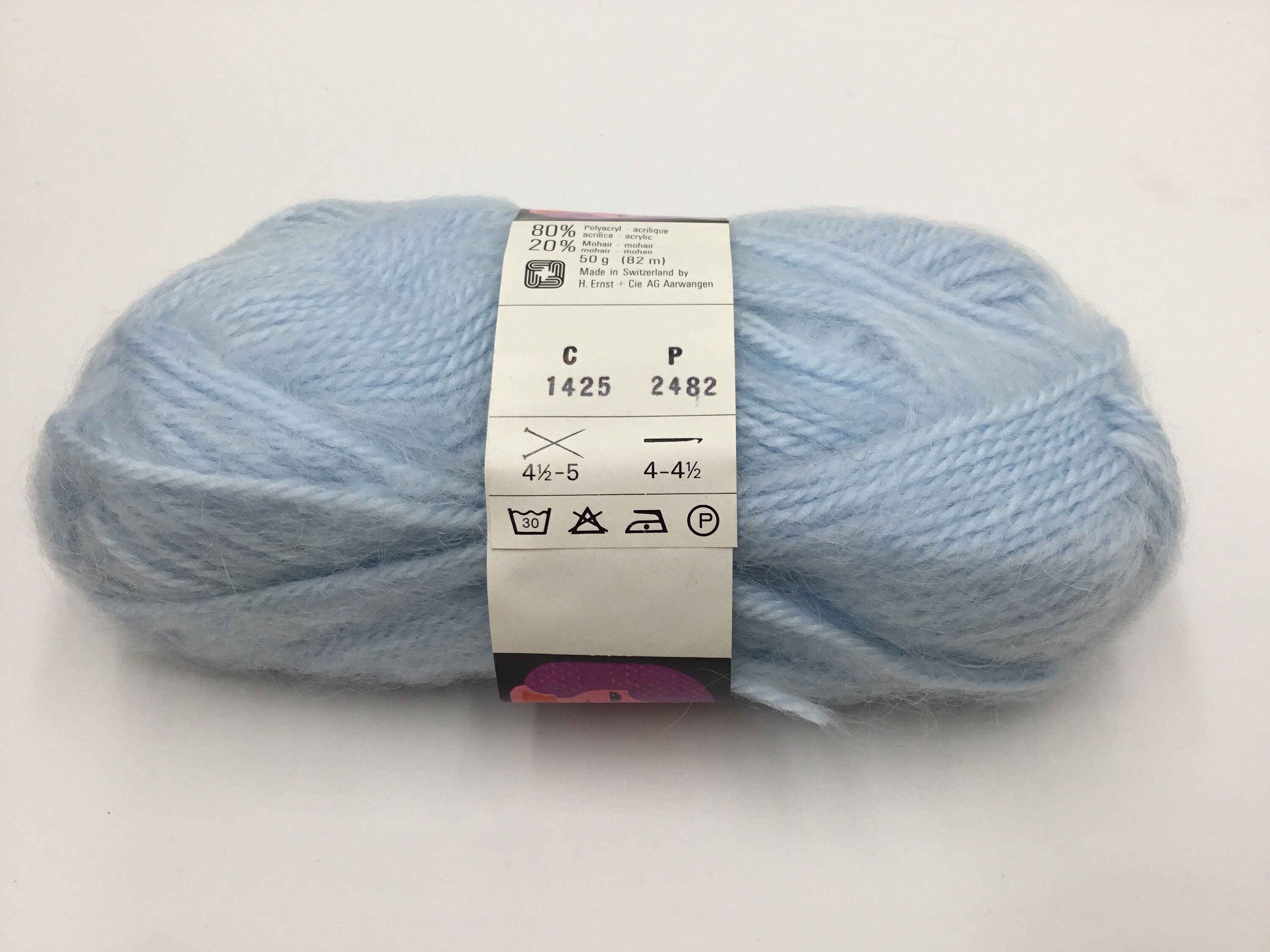 Aarlan Mohair Soft Yarn 50g/ 82m Baby Blue - Etsy Israel
