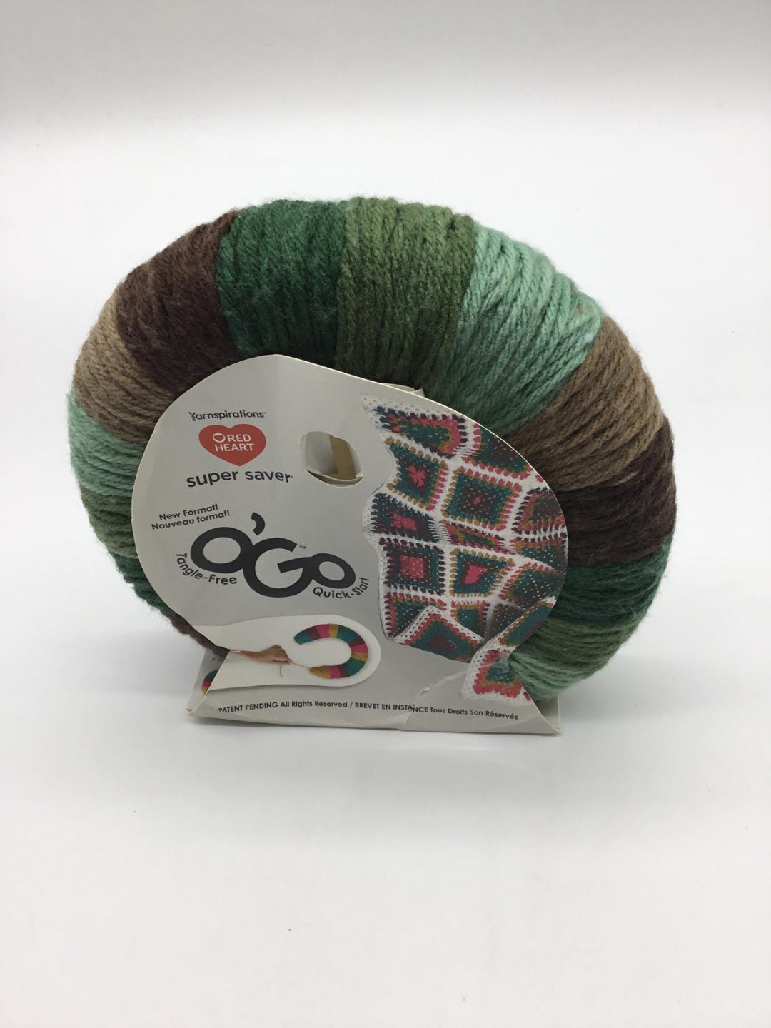 Red Heart Super Saver OGO Yarn, 236yds/215m Forest - Etsy
