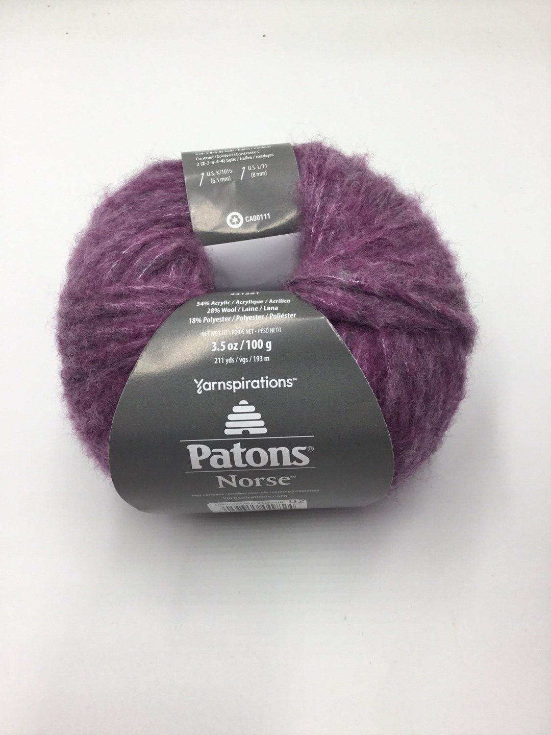 Patons Norse Yarn. Super Bulky 6-211 Yds/193m- Jam Heather - Etsy