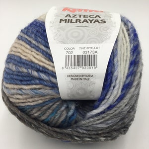Katia Azteca Milrayas Yarn, Super Soft Yarn, Acrylic/wool 180m/197yrds ...