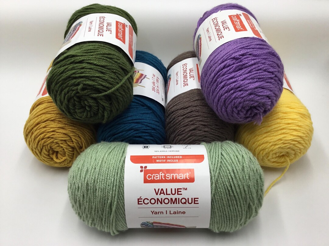 Craftsmart Value Yarn 354yds/324m Medium 4 - Variety of Colours - Etsy