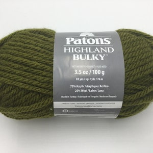Patons Highland Bulky Yarn, - Etsy