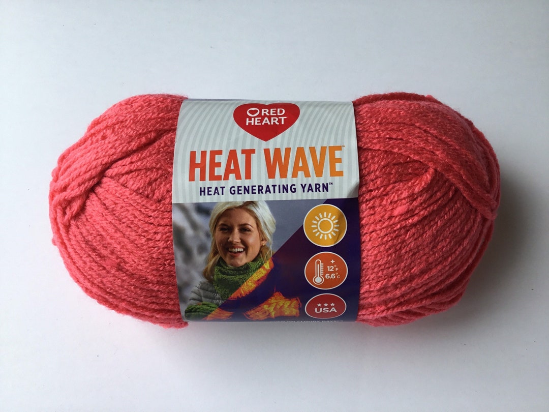 Red Heart Heat Wave Yarn Heat Generating Yarn 3.5oz/100g-beach Ball - Etsy